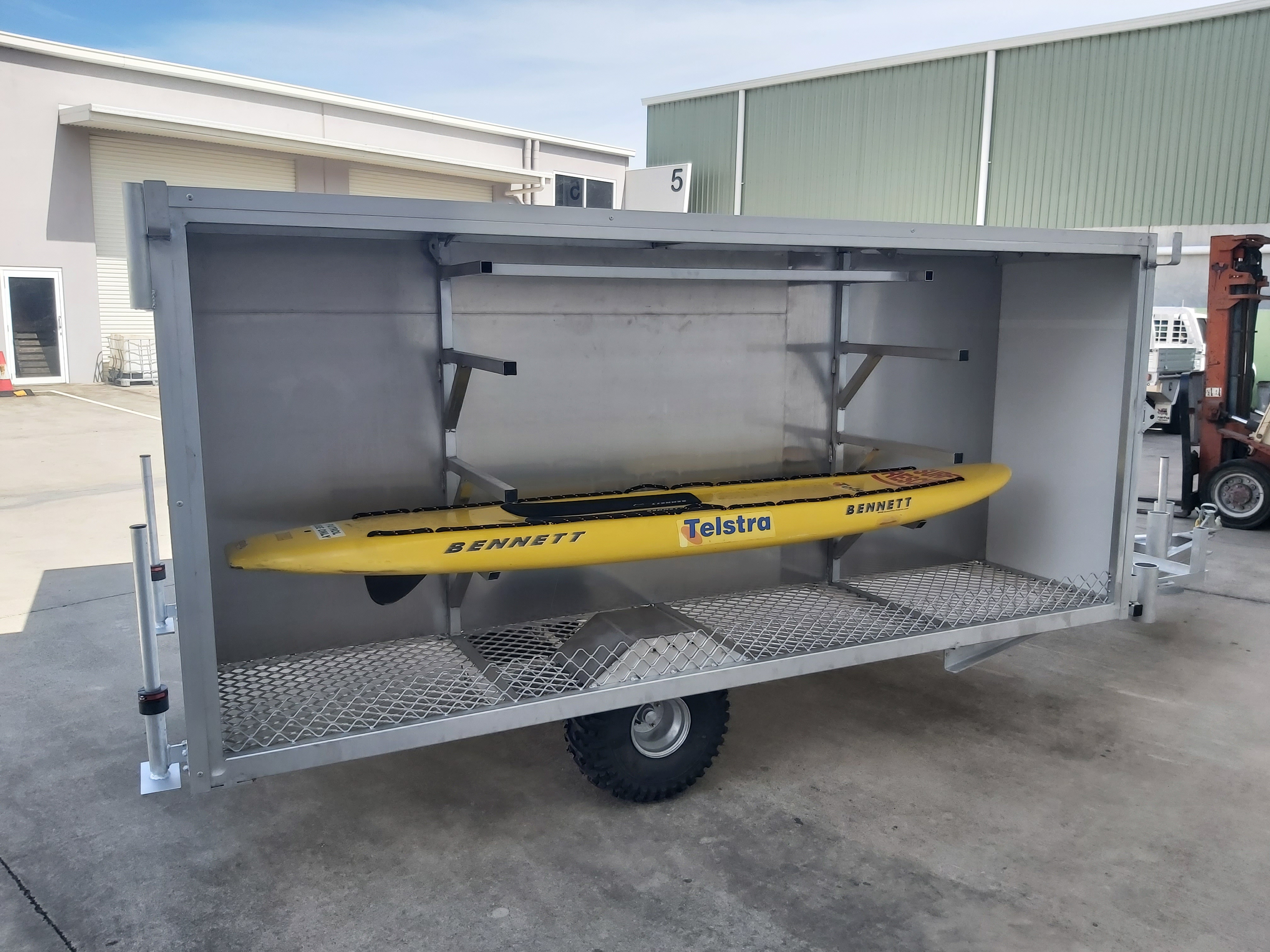 Aluminium Beach Trailer Model 2 | Fabrication Services | Welding ...