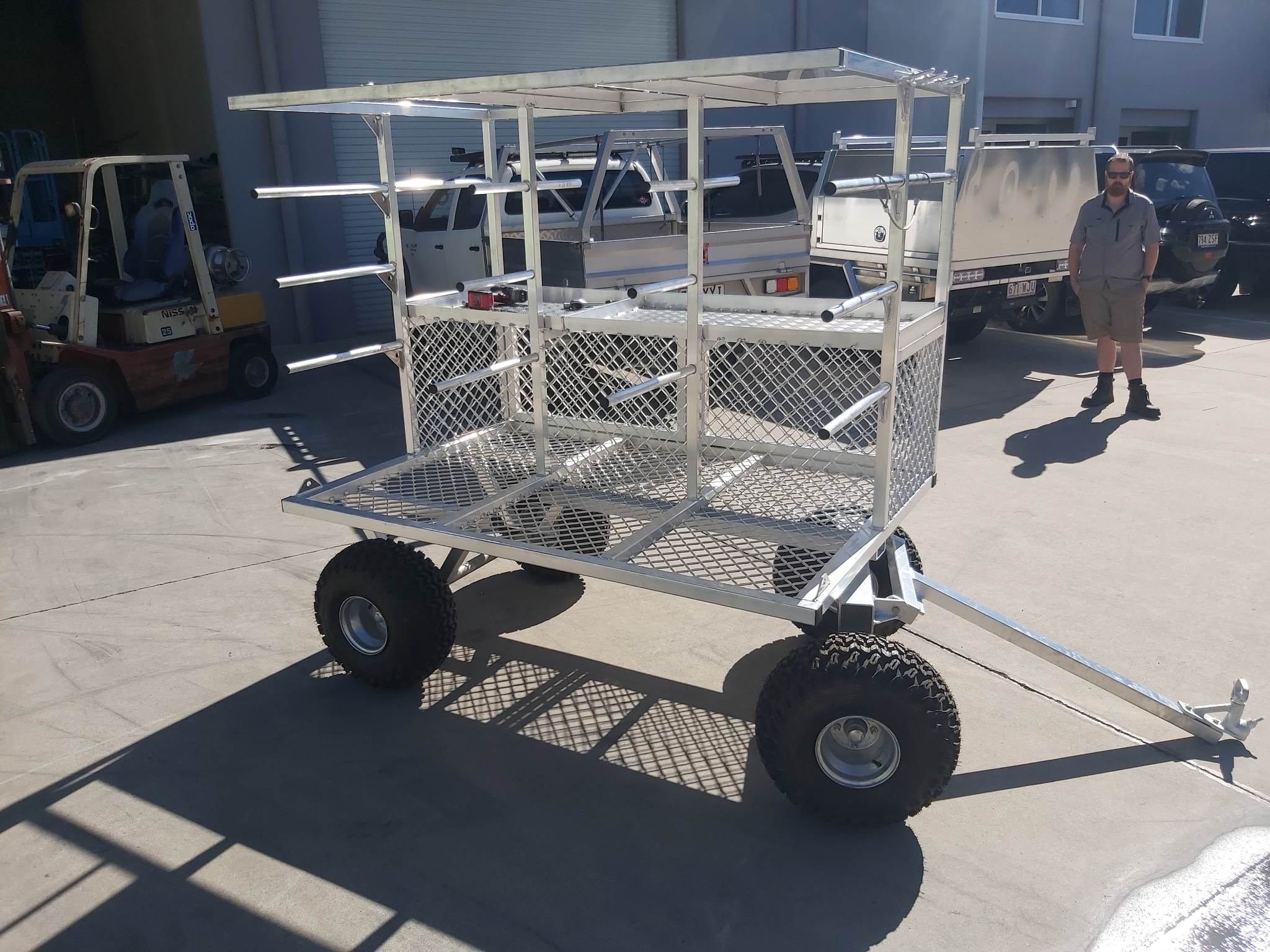 Aluminium Beach Trailer Model 3 | Fabrication Services | Welding ...